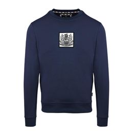 Aquascutum - Sweatshirt f&uuml;r Herren, gerippt (Marine)