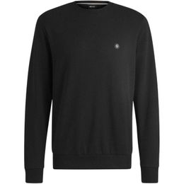 BOSS - Sweatshirt f&uuml;r Herren, Rundhalsausschnitt (Schwarz)