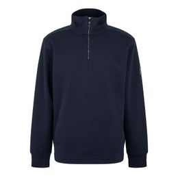 BOSS - "Sidney" Sweatshirt f&uuml;r Herren, mit kurzem Rei&szlig;verschluss, Regul&auml;r, Lang&auml;rmlig (Dunkelblau)
