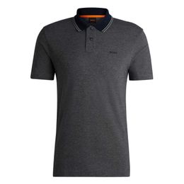 BOSS - "Peoxfordnew" Poloshirt f&uuml;r Herren, kurz&auml;rmlig (Dunkelblau)