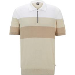 BOSS - "Trieste" Poloshirt f&uuml;r Herren, Jerseyware (Hellbeige)