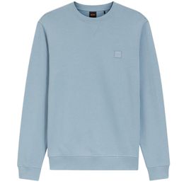 BOSS - "Westart" Sweatshirt f&uuml;r Herren, Rundhalsausschnitt, Premium-Baumwolle (Blau)