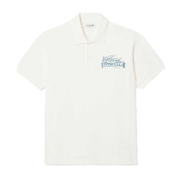 Lacoste - "L.12.12" Poloshirt f&uuml;r Herren, Bio-Baumwolle, kurz&auml;rmlig (Cremefarbe)