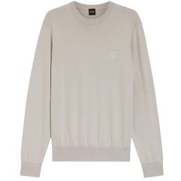 BOSS - "Kanovano" Pullover f&uuml;r Herren, Rundhalsausschnitt (Grau)