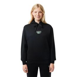 Lacoste - Kapuzenpullover f&uuml;r Damen, Lang&auml;rmlig (Schwarz)