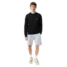 Lacoste - Sweatshirt f&uuml;r Herren, Rundhalsausschnitt, Fleece (Schwarz)