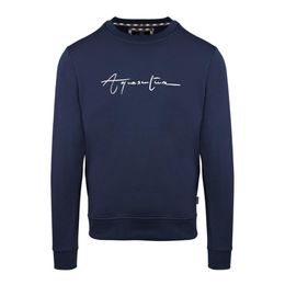 Aquascutum - Sweatshirt f&uuml;r Herren, Rundhalsausschnitt, Regul&auml;r (Marine)