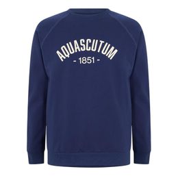 Aquascutum - Sweatshirt f&uuml;r Herren, Raglan&auml;rmel (Marine)