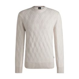 BOSS - Pullover f&uuml;r Herren, Regul&auml;r (Wei&szlig;)