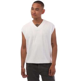 BOSS - Pullover-Weste f&uuml;r Herren, Jerseyware, leger (Wei&szlig;)
