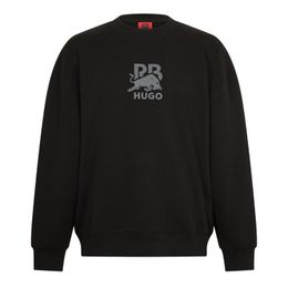 Hugo - Sweatshirt f&uuml;r Herren, Gerippter Kragen (Schwarz)