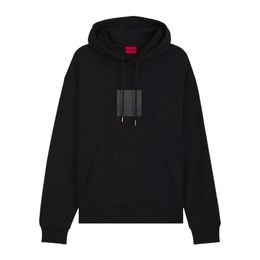Hugo - Kapuzenpullover f&uuml;r Herren, Regul&auml;r, Drop-&Auml;rmel (Schwarz)