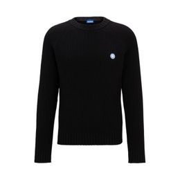 Hugo - Pullover f&uuml;r Herren/Damen Unisex, Regul&auml;r, Raglan&auml;rmel (Schwarz)