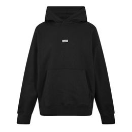 Hugo - Kapuzenpullover f&uuml;r Herren, &Uuml;ber den Kopf, Baumwolle, leger (Schwarz)
