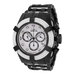 Invicta Bolt 48606 Herrenuhr - Quarzwerk - Edelstahl mit wei&szlig;em Zifferblatt - 53 mm