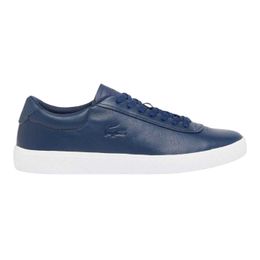 Lacoste - "Baseshot" Sneaker f&uuml;r Herren, Leder (Marine/Wei&szlig;)