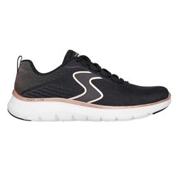 Skechers - "Flex Appeal 5.0" Sneaker f&uuml;r Damen, Flach (Schwarz/Ros&eacute;gold)