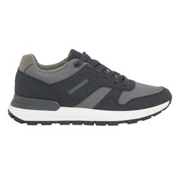 Lambretta - "Echo 2" Matrose Sneaker f&uuml;r Herren, Netzmaterial, Niedrig geschnitten, Flach (Marine/Grau)
