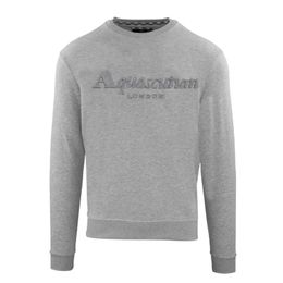 Aquascutum - Sweatshirt f&uuml;r Herren, Rundhalsausschnitt, Lang&auml;rmlig (Grau)