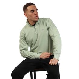 Gant - Sweatshirt f&uuml;r Herren, mit halbem Rei&szlig;verschluss (Gr&uuml;n)