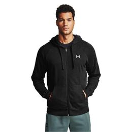 Under Armour - "Rival" Hoodie mit durchgehendem Rei&szlig;verschluss f&uuml;r Herren, Fleece (Schwarz)