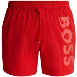 BOSS - "Octopus" Badeshorts f&uuml;r Herren (Leuchtend Rot)