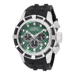 Invicta Bolt 49165 Herrenarmbanduhr - Quarzwerk - Edelstahl mit Gr&uuml;nem Zifferblatt - 50 mm