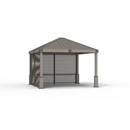Sojag Pavillon 'Nanda' champagnerfarben/taupe 363 x 363 x 313 cm