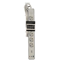 Steckdosenleiste 6fach mit USB