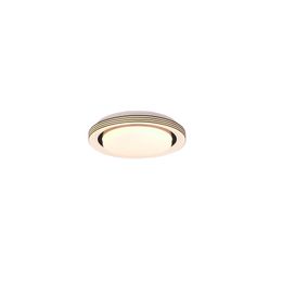 REALITY LEUCHTEN LED-Deckenleuchte 'Atria' wei&szlig;/schwarz &Oslash; 27 x 7 cm 1080 lm