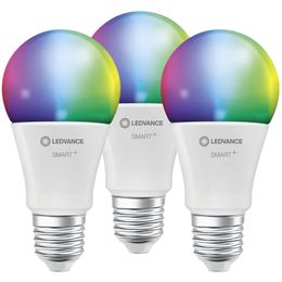 LEDVANCE LED-Lampe 'Smart+ WiFi CLA' RGBW 9 W E27 806 lm, dimmbar 3er-Pack