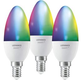 LEDVANCE LED-Kerzenlampe 'Smart+ WiFi' RGBW 4,9 W E14 470 lm, dimmbar 3er-Pack