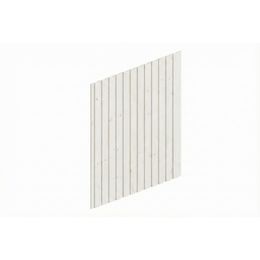 Skan Holz Carport-Seitenwand Deckelschalung wei&szlig; 230 x 330 cm
