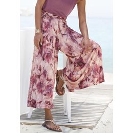 Lascana Hosenrock 'mit extra weitem Bein' mehrfarbig Gr. 36 f&uuml;r Damen. Figurumspielend. Nachhaltig.