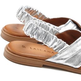 Lascana Damen Sandale silberfarben Gr&ouml;&szlig;e 40