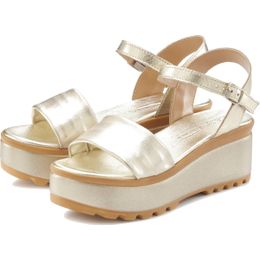 Lascana Damen Sandalette goldfarben Gr&ouml;&szlig;e 39