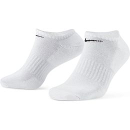 Nike Everyday Cushioned Training No-Show Socks (3 Pairs) Bekleidung Unisex bunt M