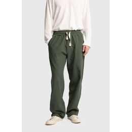 Gerade geschnittene Hose mit Kordelzugbund