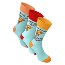 3 Paar Herren Spa&szlig;-Socken aus Baumwolle | Lustige Lebensmittel- und Getr&auml;nkeslogans | Geschenkidee