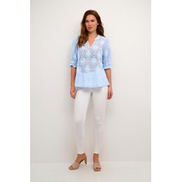 Culture Langarm-Bluse Relaxed fit Cashmere Blue