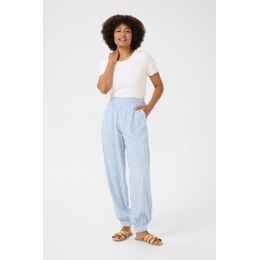 Cream Casual Hose Loose fit blue