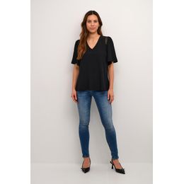 Culture Kurzarm-Bluse Relaxed fit Blac