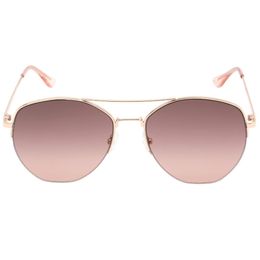 Calvin Klein Rosegoldene Sonnenbrille
