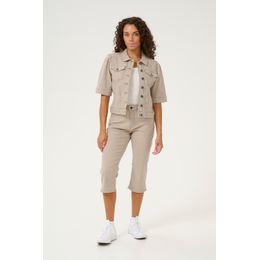 Culture Casual Hose Slim fit Dune/White Stripe beige