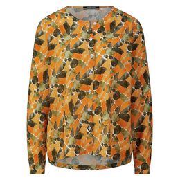 Peter Hahn - Bluse am Rundhals-Ausschnitt, orange, Gr. 38 / S