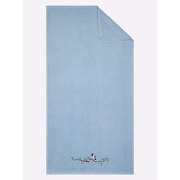 w&auml;schepur Handtuch W&Auml;SCHEPUR Gr. 5, blau (hellblau), B:30cm L:50cm, 100% Baumwolle, Handt&uuml;cher