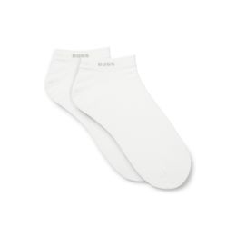 Sneakersocken BOSS "2P AS Colours CC", Herren, Gr. 43-46, wei&szlig; (2x wei&szlig;), Baumwolle, Elasthan, Materialmix, Polyamid, elastisch, Socken Sneakersocken