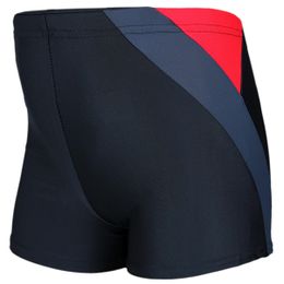 Badehose AQUARTI "Badehose Jungen Badehose Gestreift mit Motiven", Kinder, Gr. 140, N-Gr, schwarz (020 schwarz, graphit, rot), Obermaterial: 80% Polyester PES. 20% Elasthan EL., Badehosen Badehose