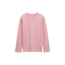 Sweater Tom Tailor, Jungen, Gr. 164, pink (faded pink), Sweatware, Obermaterial: 60% Baumwolle, 40% Polyester, unifarben, oversize h&uuml;ftbedeckend, Rundhals, B&uuml;ndchen, Sweatshirts Sweater, mit Badge