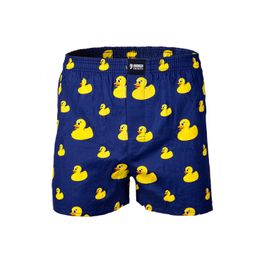Webboxer Happy Shorts "Web-Boxershorts 1er Pack", Herren, Gr. L, bunt (ente), Obermaterial: 100% Baumwolle CO., Unterhosen